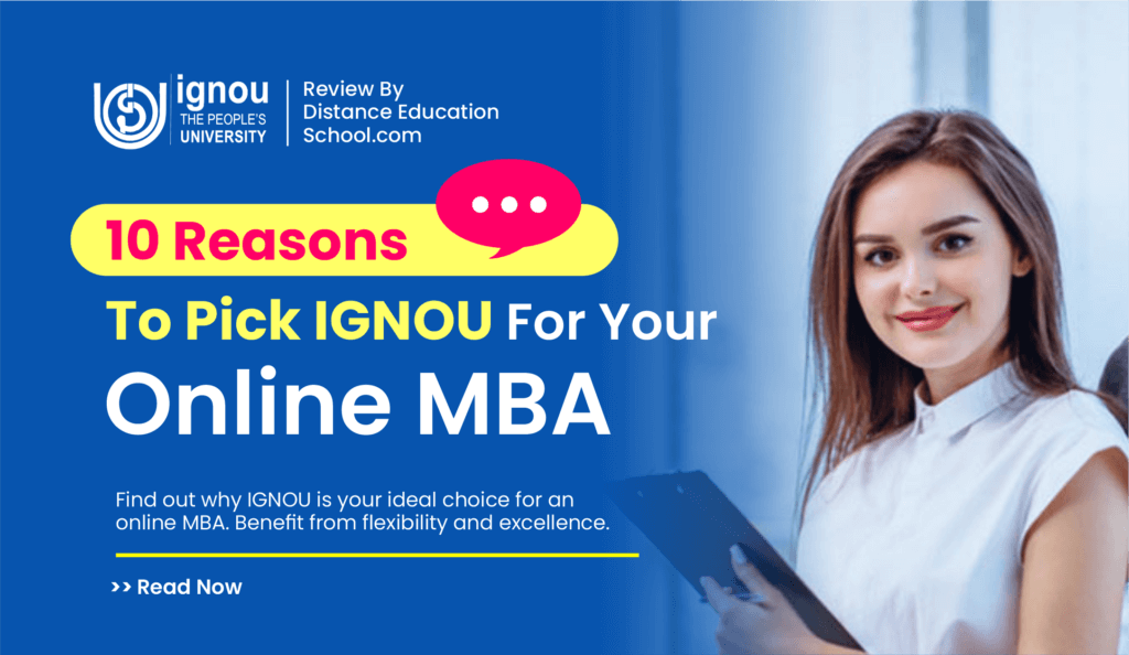 10 Reasons to Pick Your IGNOU Online MBA