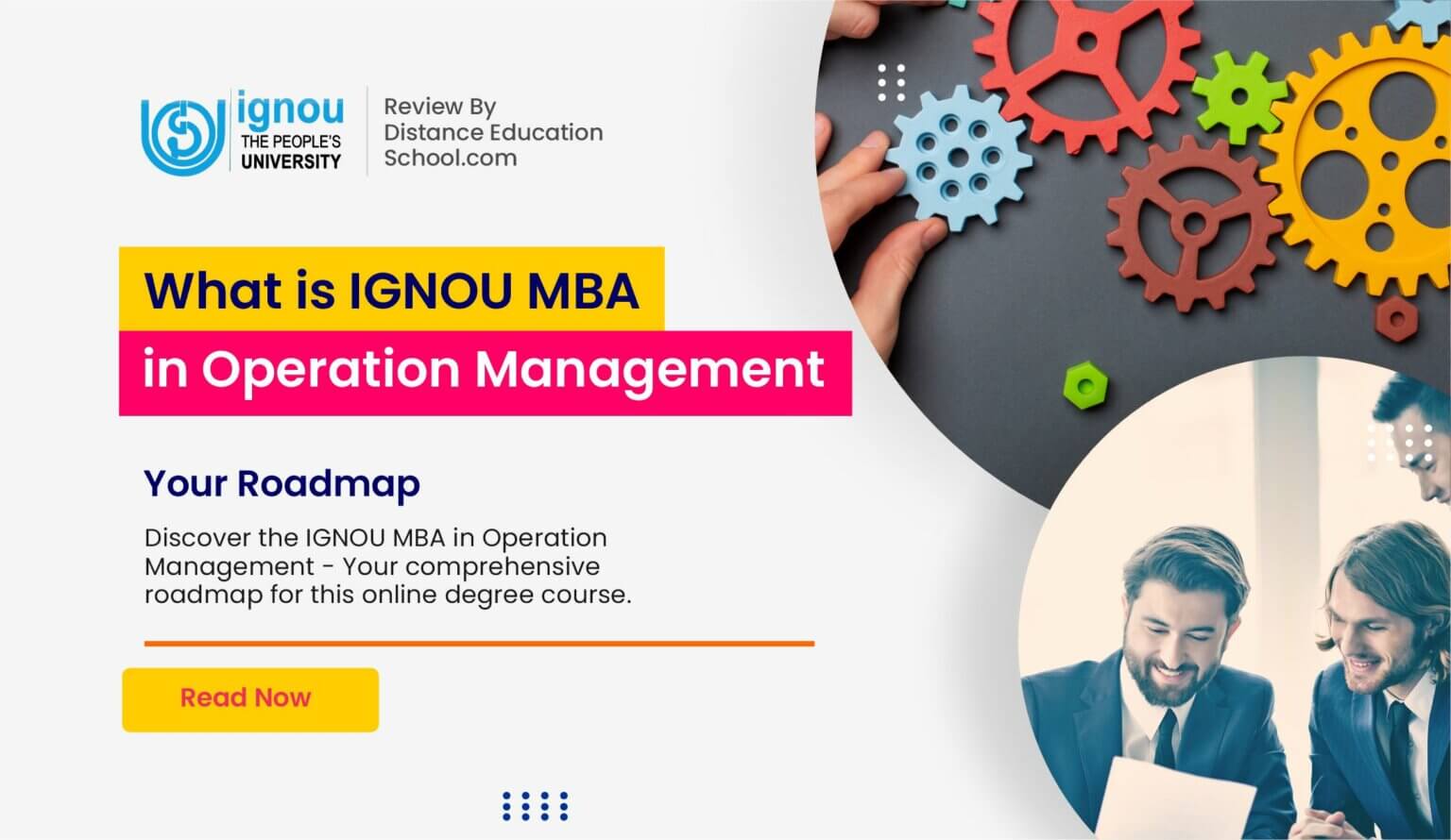 What is the IGNOU MBA in Operation Management: Your Roadmap