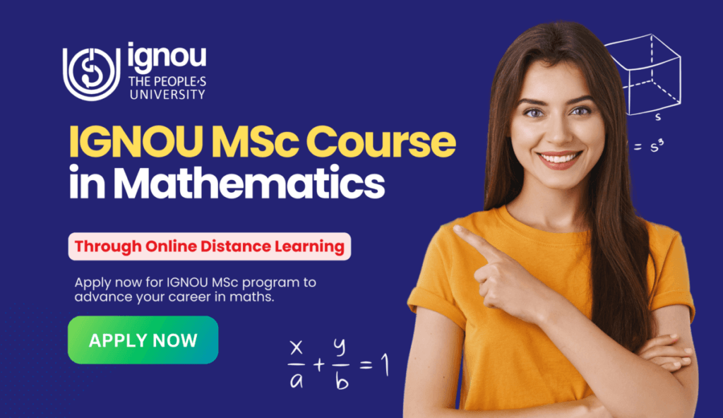 IGNOU MSc Course in Mathematics through Online Distance Learning